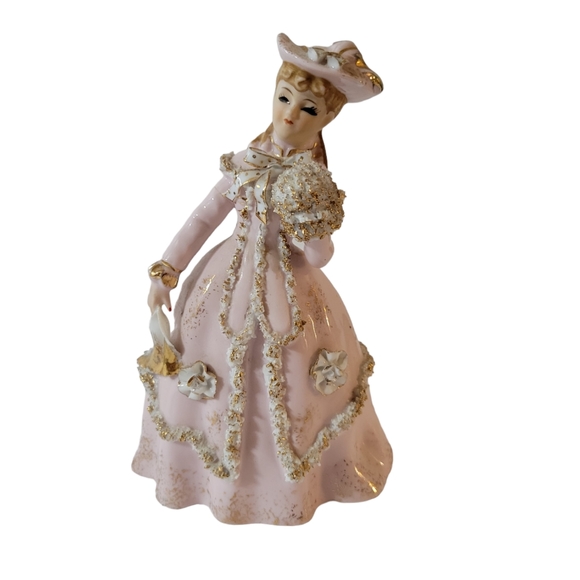 Lefton | Accents | Vintage Geo Z Lefton Victorian Woman Figurine Read ...